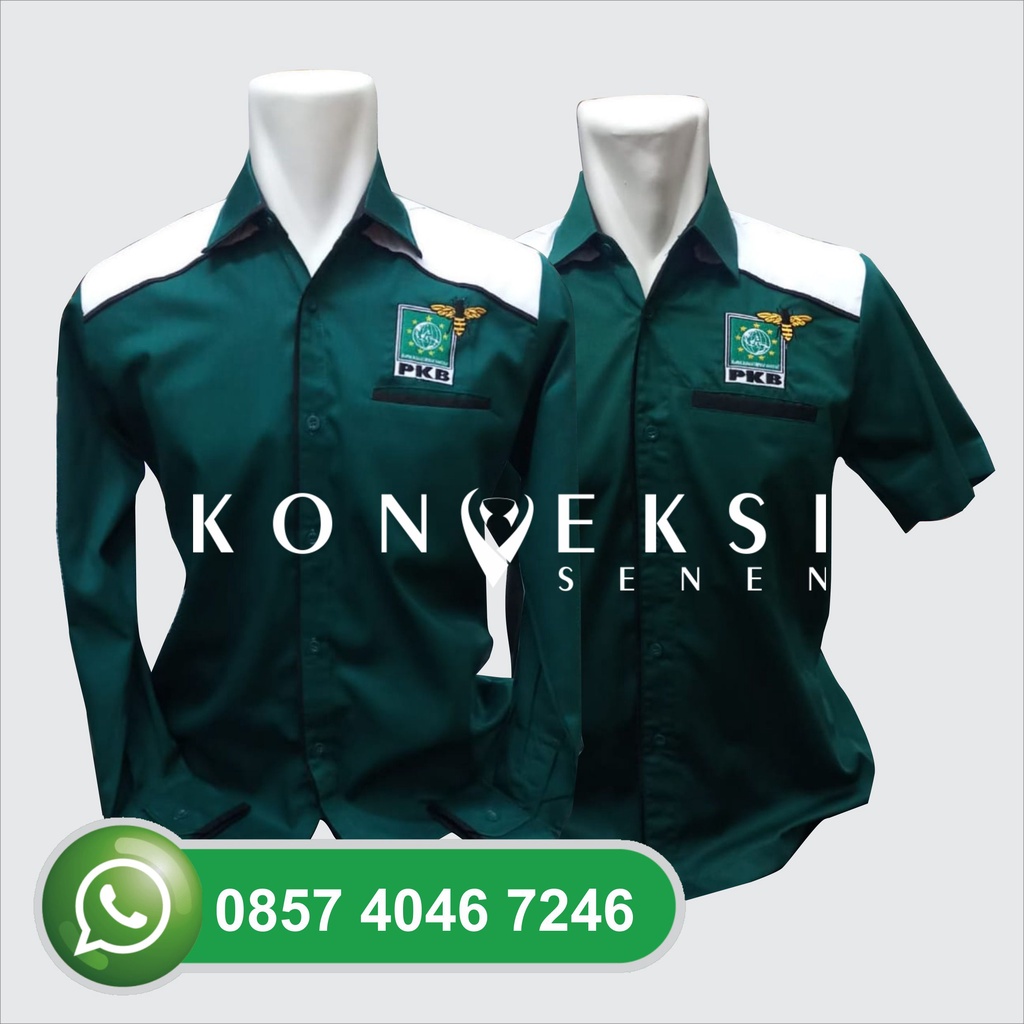 Jual kemeja pkb terbaru kombinasi putih | pkb | partai kebangkitan ...