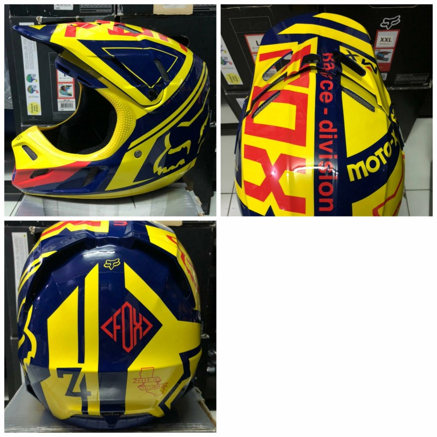 Jual HELM FOX V4 INTAKE | Shopee Indonesia