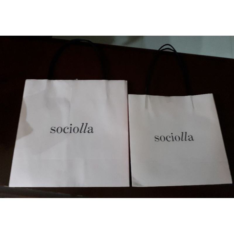 Jual paper bag sociolla box sociolla | Shopee Indonesia