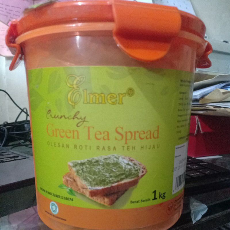 Jual ELMER CRUNCHY GREEN TEA SPREADY 250 GRM | Shopee Indonesia