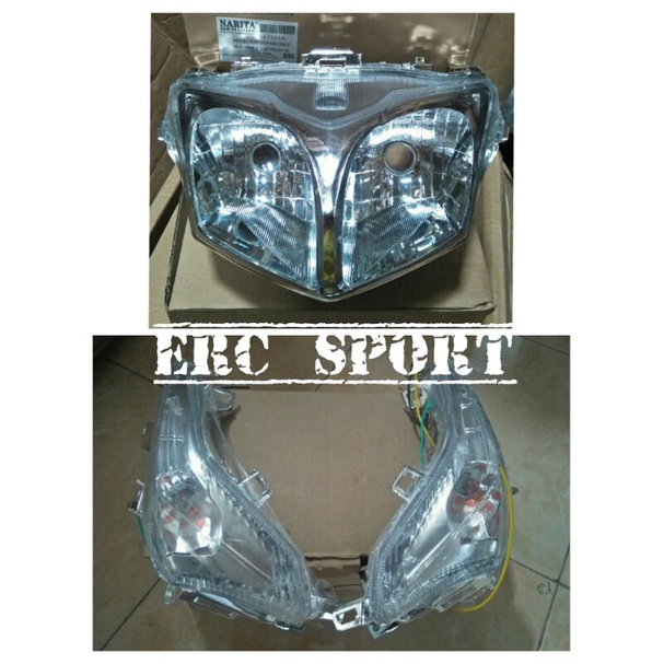 Jual lampu depan reflektor headlamp depan honda supra x 125 helm in ...