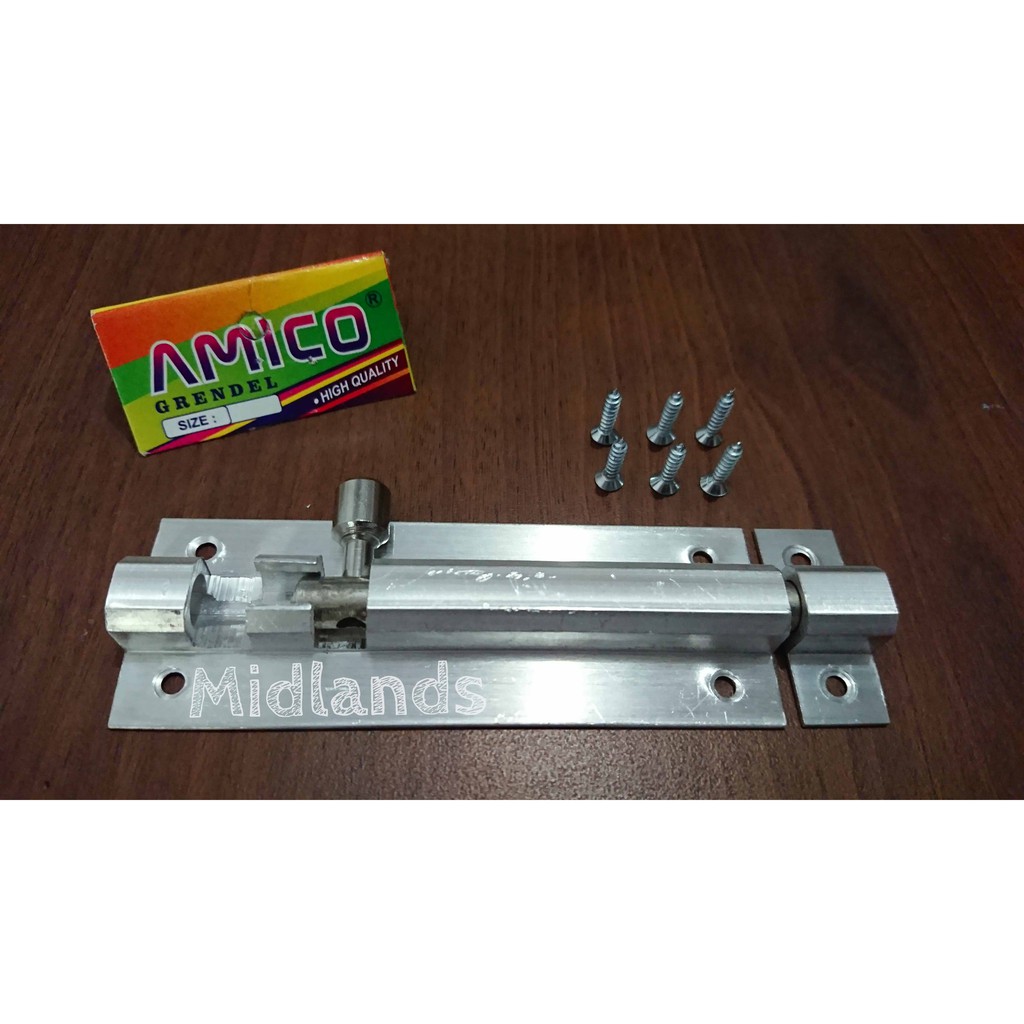 Jual Grendel Pintu 4 inch Alumunium, Selot Pintu, Grendel Jendela 4 ...