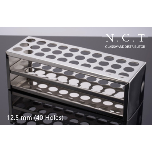 Jual Aluminium Test Tube Rack / Rak Tabung Reaksi Bahan Aluminium 12.5 ...