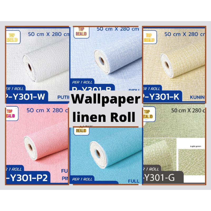 Jual (Top Real)!! Wallpaper Linen Roll | Wallpaper Dinding | Dekorasi ...