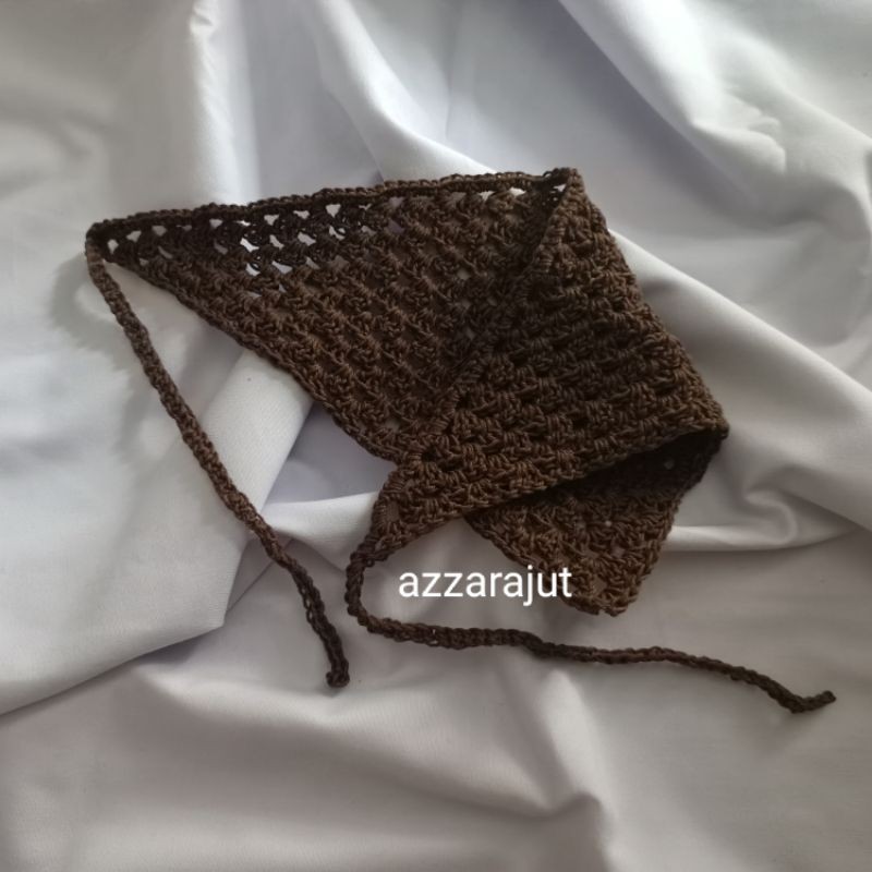 Jual PART 2 ! ! ! bandana rajut / bando rajut segitiga / bandana rajut ...