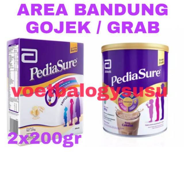 Jual PEDIASURE COKLAT TRIPLESURE VANILA COKELAT MADU CLASSIC MILKY 400 GR 400gr | Shopee Indonesia