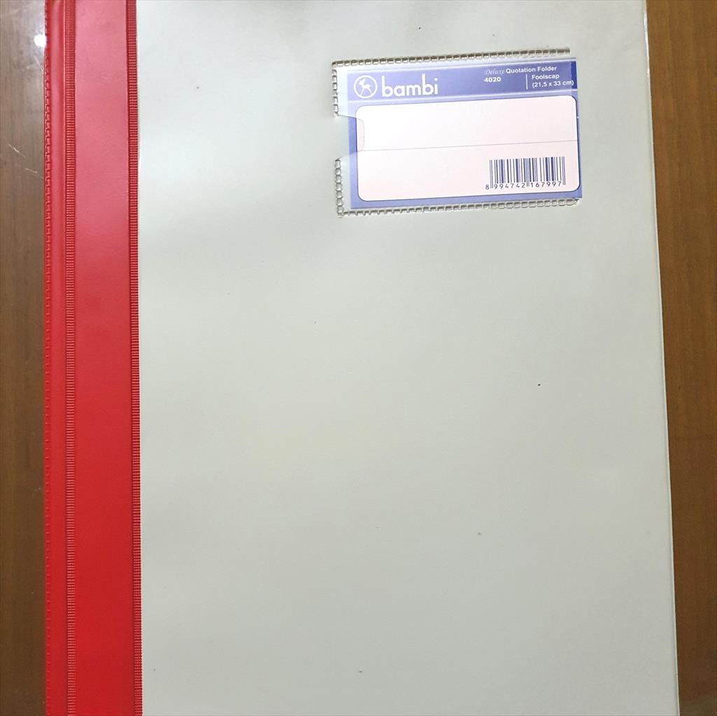 Jual Business File Bambi 4020 Folio / Quotation Folder 4021 A4 ...