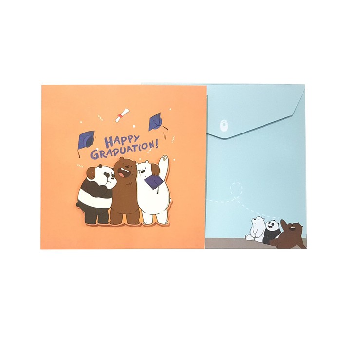 Jual We Bare Bears Graduation Card / Kartu Ucapan | Shopee Indonesia