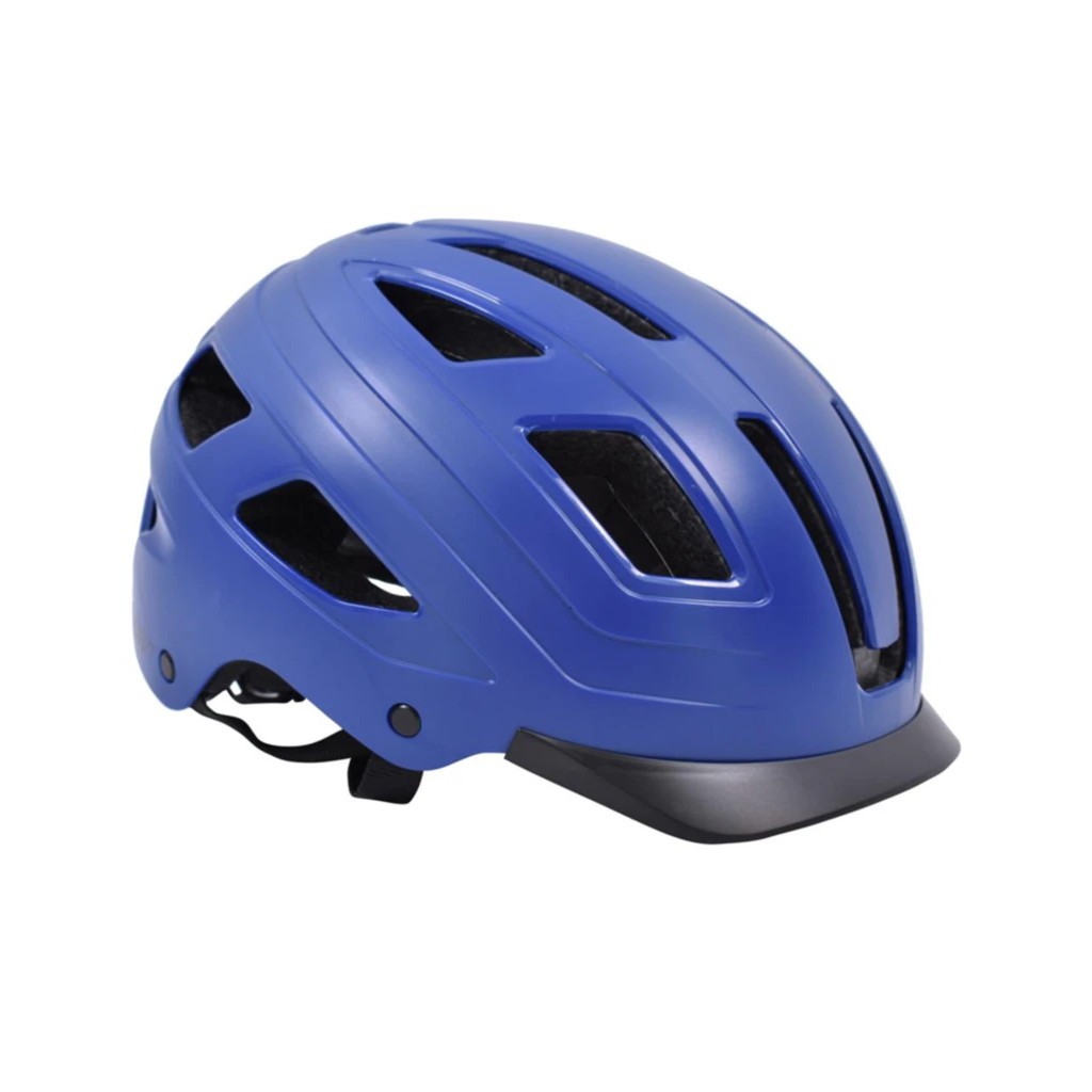 Jual SAFETY LABS E-BAHN HELMET - MATT BLUE - HELM SEPEDA | Shopee Indonesia