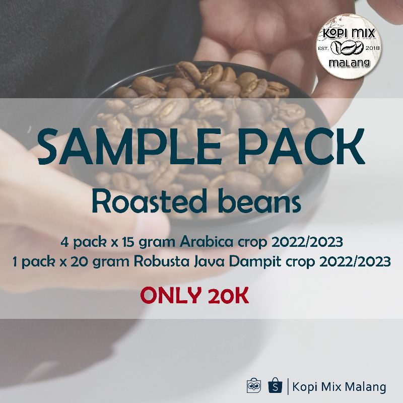 Jual Sample pack kopi Arabica & Robusta - Kopi Mix Malang | Shopee ...