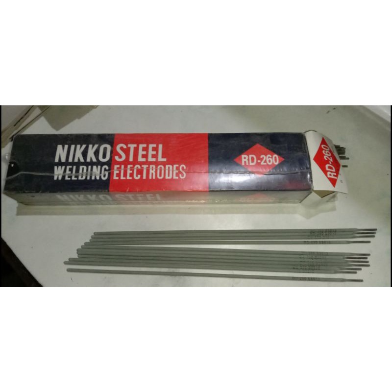 Jual kawat las listrik Nikko steel RD 260. Eceran 1 kg ukuran 2.6 | Shopee Indonesia