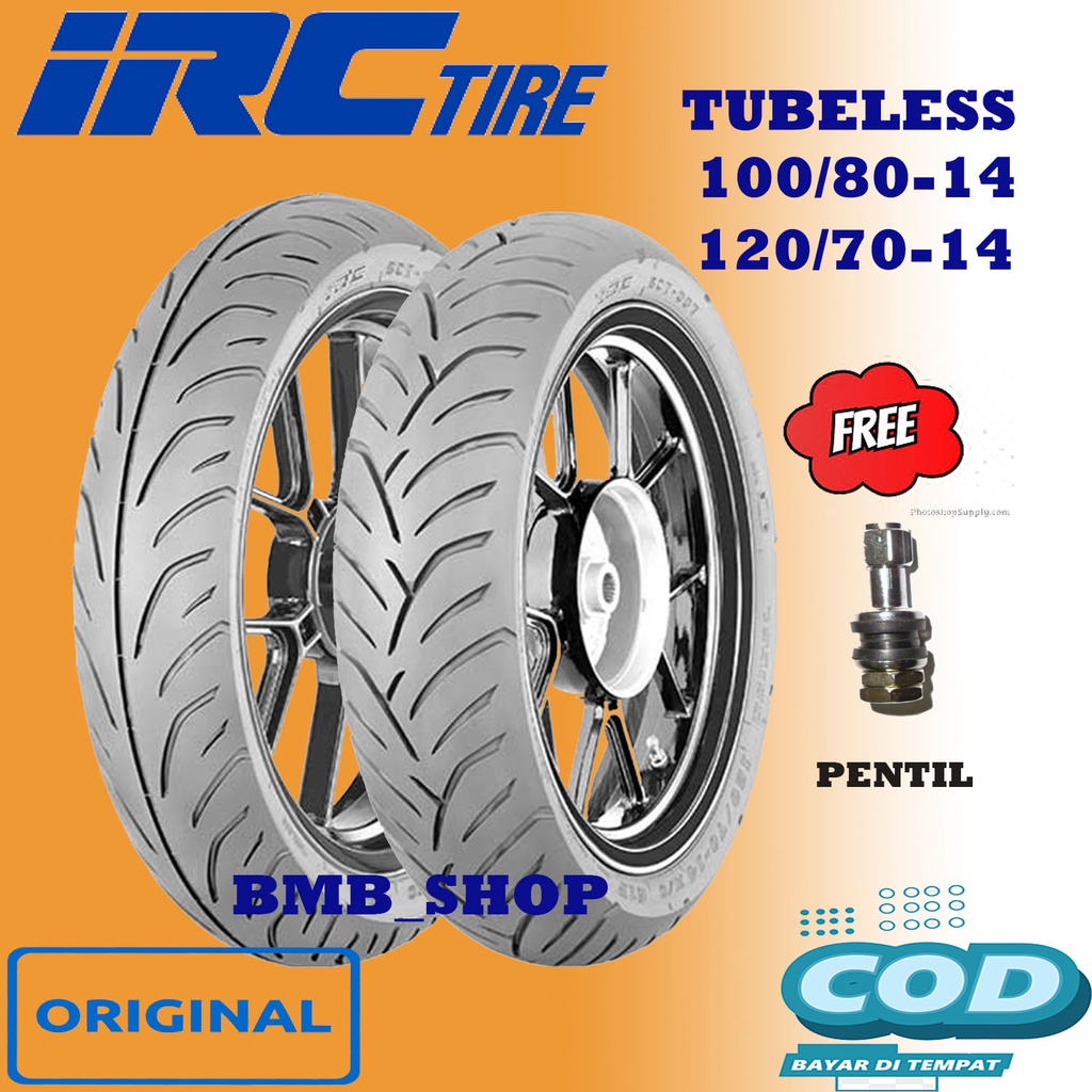 Jual Paket Ban Motor Honda PCX 150 cc IRC 100/80-14 dan 120/70-14 depan ...