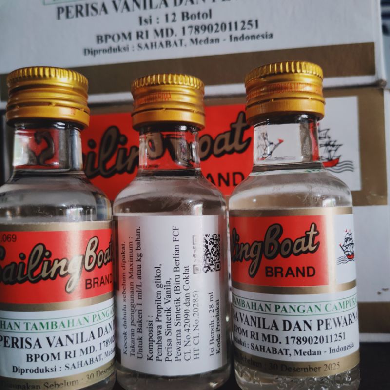 Jual VANILLI CAIR SAILING BOAT PERISA VANILI VANILA BOTOL VANILLIE ...
