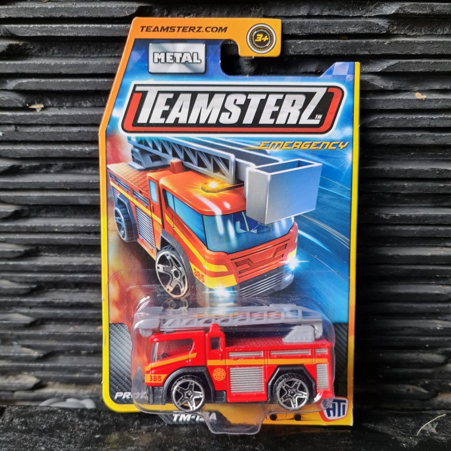 Jual Teamsterz Single Blister Emergency Fire Ladder Truck Diecast Fire ...