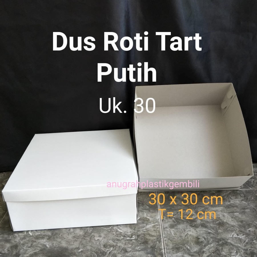 Jual Dus tart / Dus kue putih polos PER PACK | Shopee Indonesia