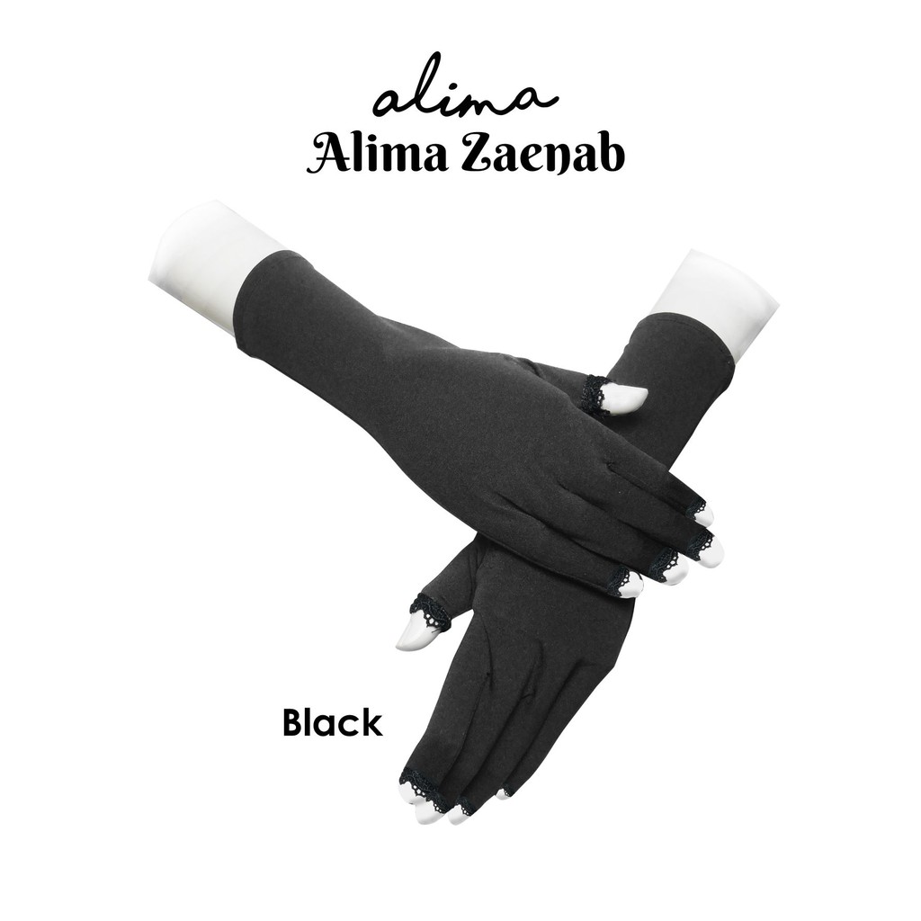 Jual Sarung Tangan Wanita Muslimah Fashion Hijab Renda Lima Jari By ...