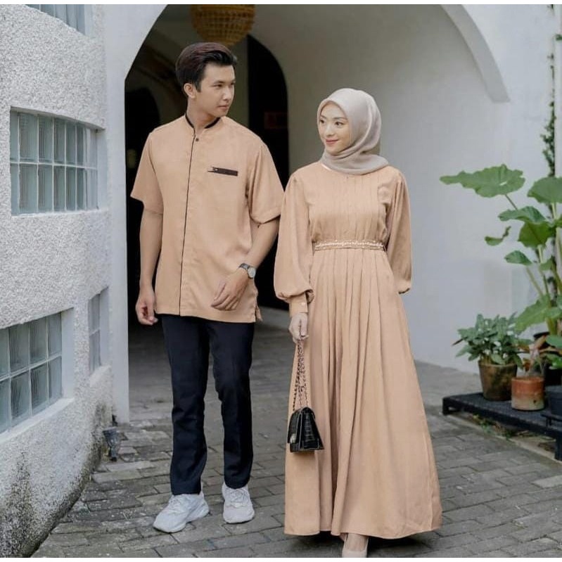Jual New!!! Baju Lebaran Couple Muslim Terbaru 2022 / COUPLE RELINE ...