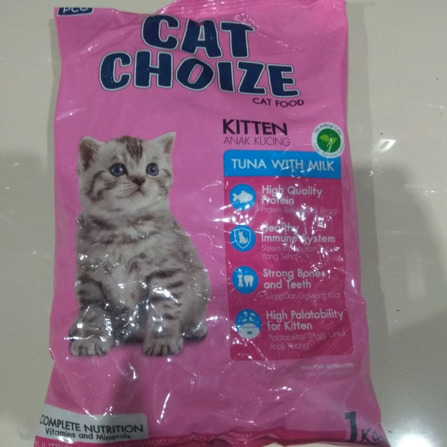 Jual cat choize kitten tuna pink 1kg freshpack | Shopee Indonesia