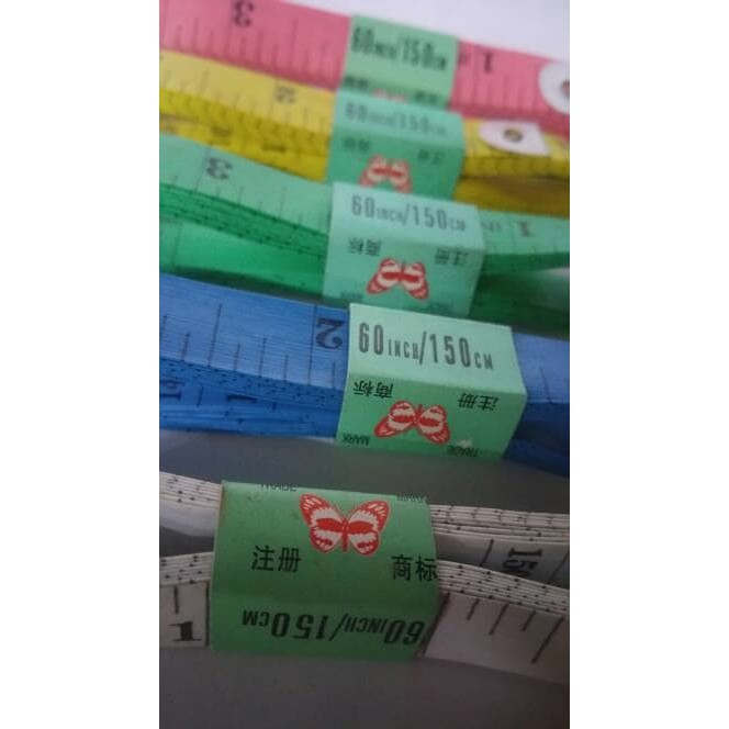 Jual UKURAN METERAN BAJU / CELANA / KAIN BUTTERFLY 150 CM | Shopee ...