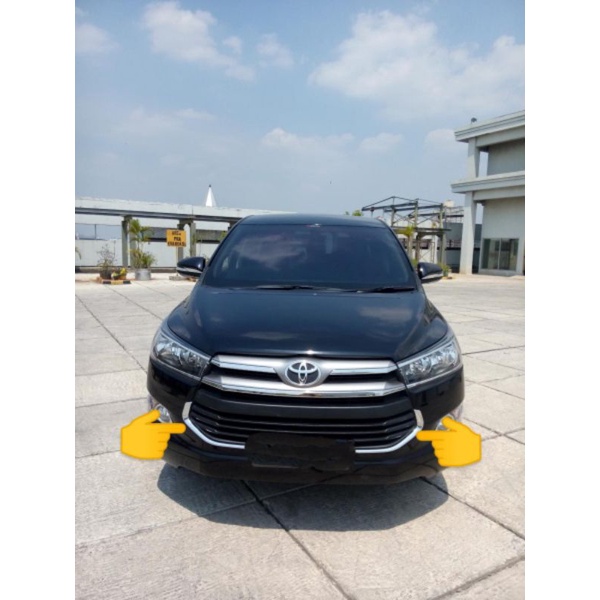 Jual Lis List chrome grill grille bemper depan innova reborn original ...