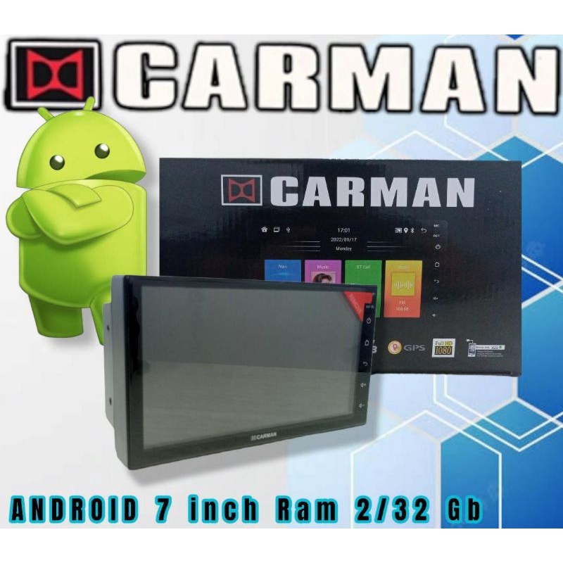 Jual head unit android CARMAN 7 inch 2gb / 32gb - SCA Audio | Shopee ...
