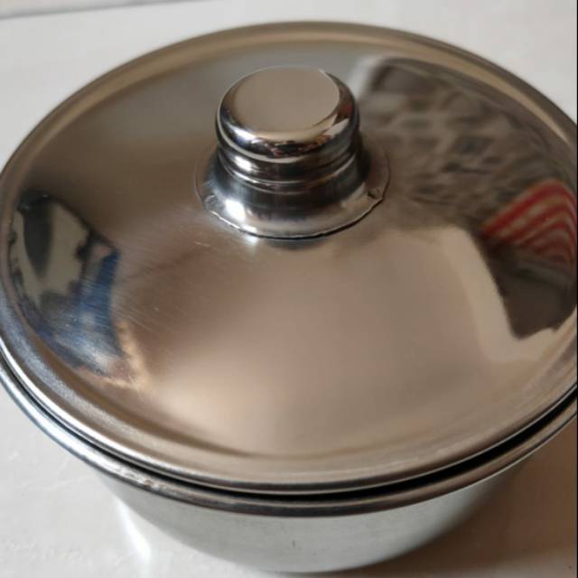 Jual Kom tutup konde - Kom bowl dengan tutup stainless | Shopee Indonesia