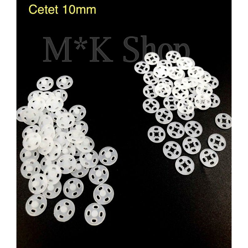 Jual kancing Cetet / jepret plastik Uk. 10 mm | Shopee Indonesia