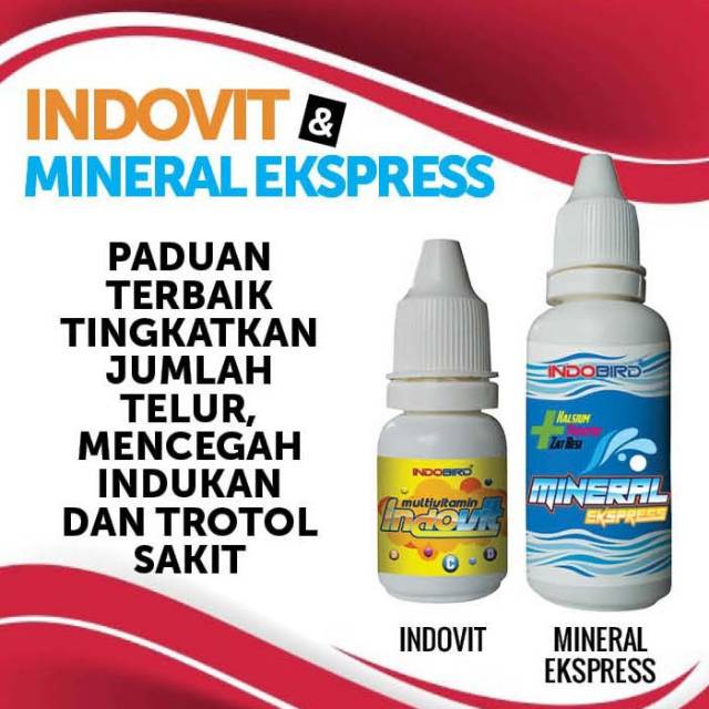 Jual LBI - Indovit dan Mineral Ekspress Vitamin Ternak Burung Untuk ...