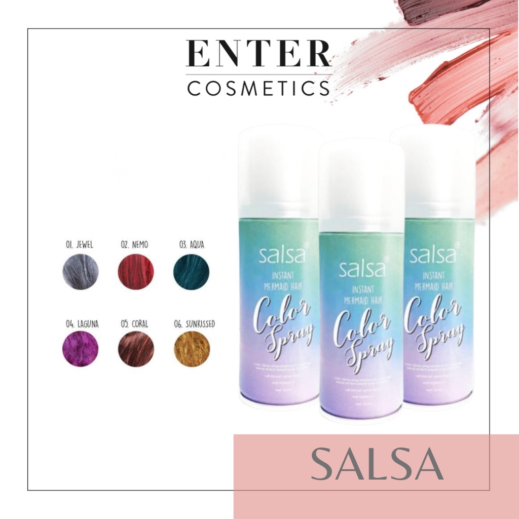 Jual SALSA Instant Mermaid Hair Color Spray - Instant Spray Hair ...