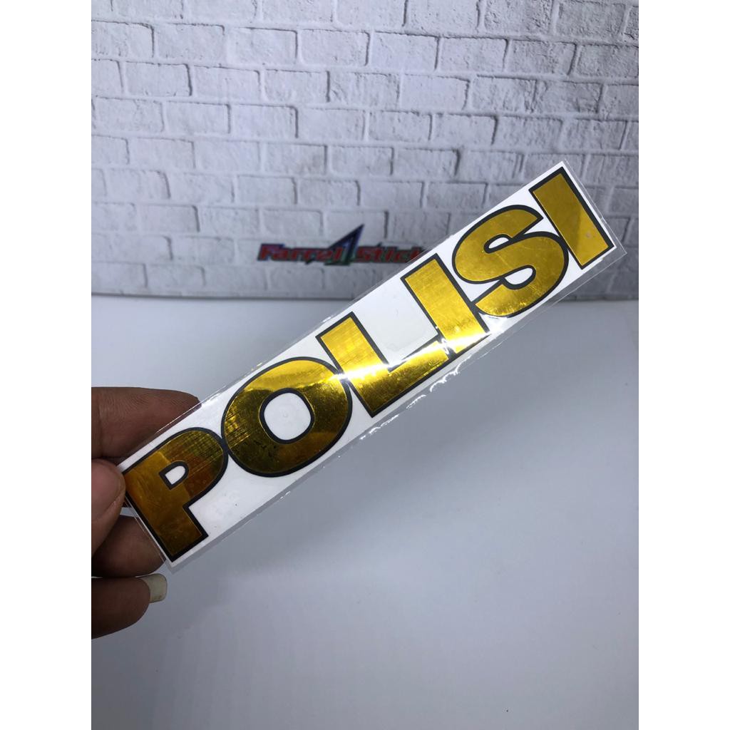 Jual Stiker Sticker POLISI 15cm | Shopee Indonesia