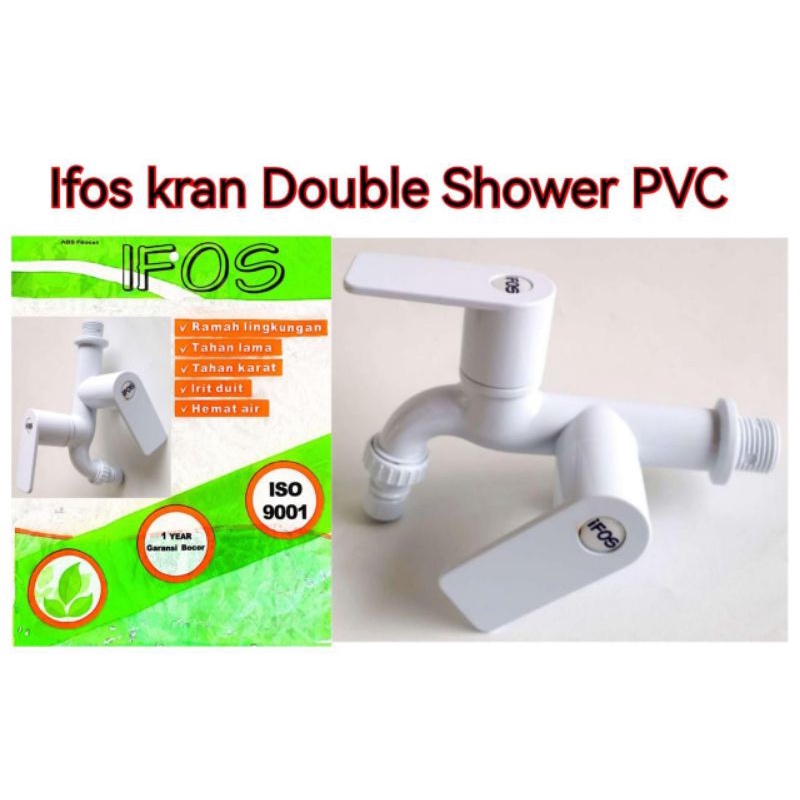 Jual Ifos Kran Double Shower PVC | Shopee Indonesia