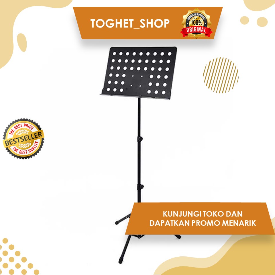 Jual Stand Penyangga Partitur Sheet Musik Standf Buku Musik Stand Buku ...