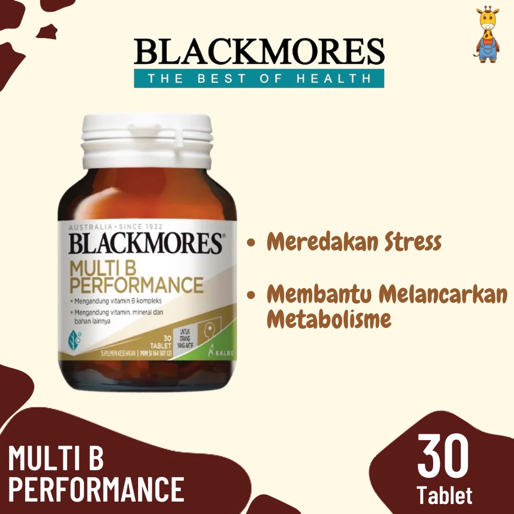 Jual Blackmores Multi B Performance 62 Tablet - Suplemen Vitamin B | Shopee Indonesia
