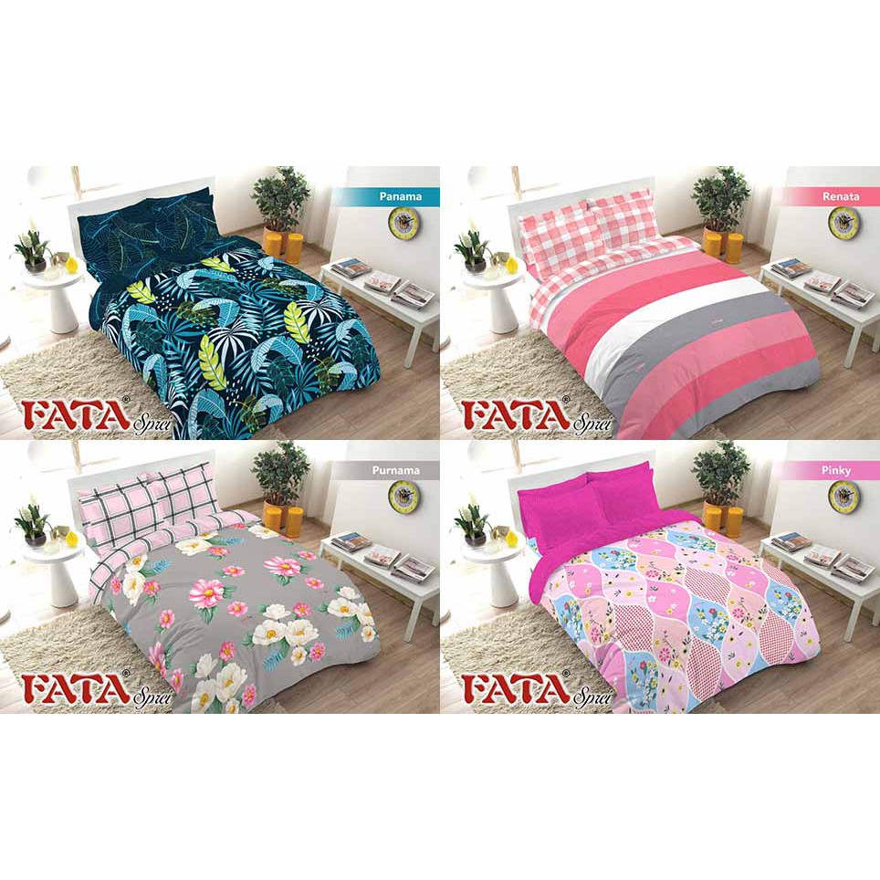 Jual Bed Cover Fata Set KING Signature Bunga Panama, Renata, Purnama ...