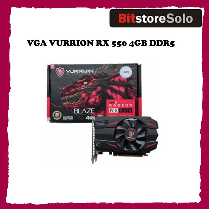 Jual VGA VURRION RX 550 4G DDR5 128bit VGA CARD | Shopee Indonesia