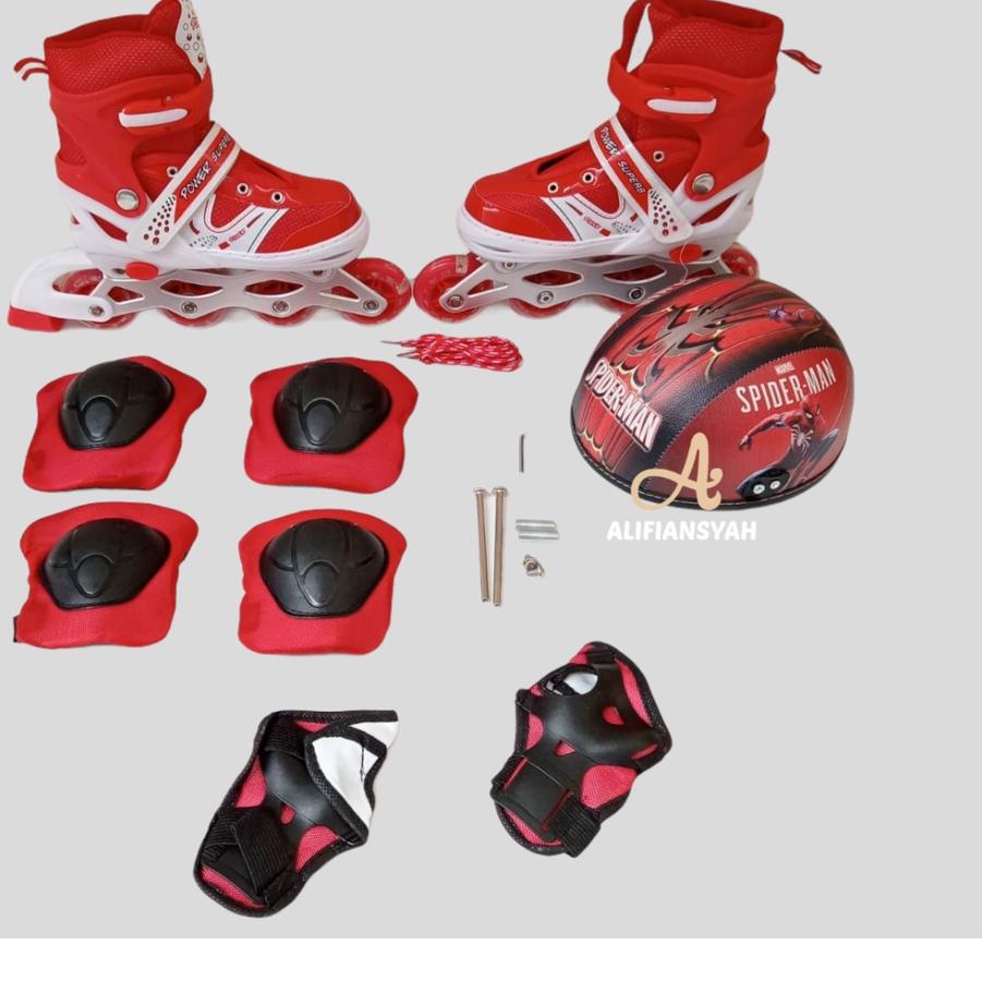 Jual Model baru - SEPATU RODA ANAK FULLSET PELINDUNG DAN HELM BONUS ...