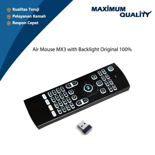 Jual Air Mouse MX3 Mini keyboard Remote Gyroscope with BACKLIGHT ...