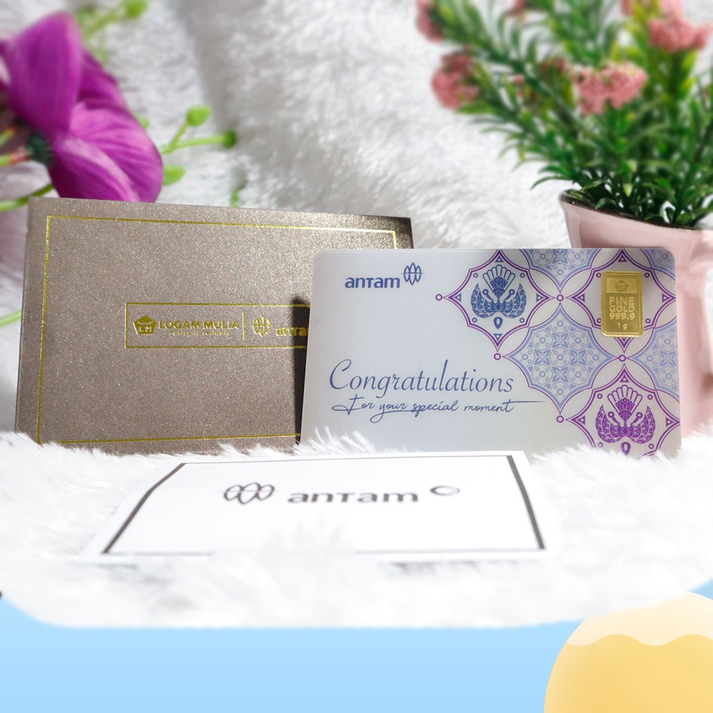 Jual Emas Antam 1 Gram Gift Series - Gift Card Congratulations | Shopee ...