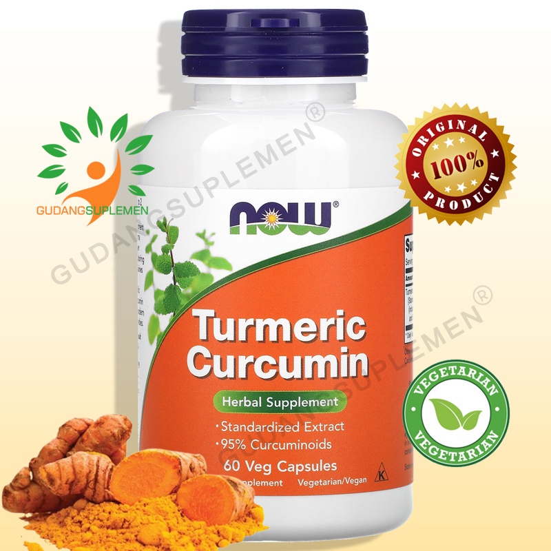 Jual Now TURMERIC CURCUMIN 60 Veg Capsules - 95% Curcuminoids ...