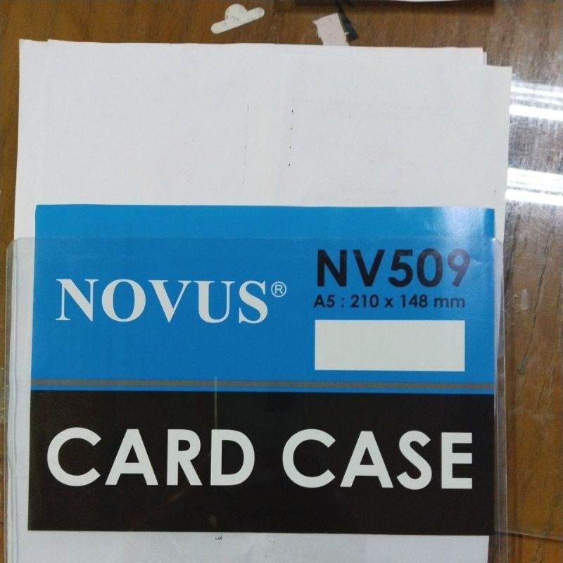 Jual Plastik Card Case/ Id Card A5 Novus ukuran 210x148mm posisi tidur | Shopee Indonesia