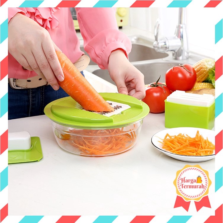 Jual Harga Termurah - H7004 Mandoline Multi Kitchen Grater 6 in1 ...