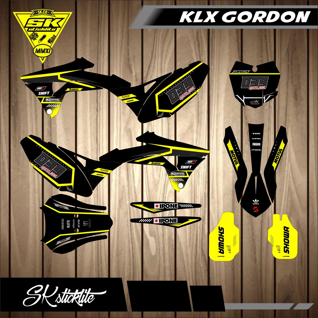 Jual Decal Striping KLX GORDON 01. Sticker Striping Lis Variasi ...