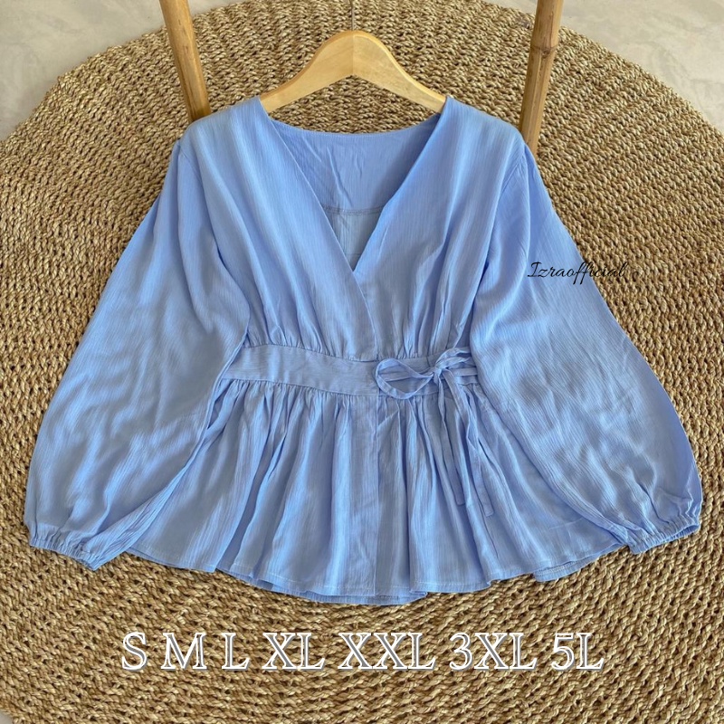 Jual Atasan model kimono Levi - Size M L XL XXL - rayon crinkle ...