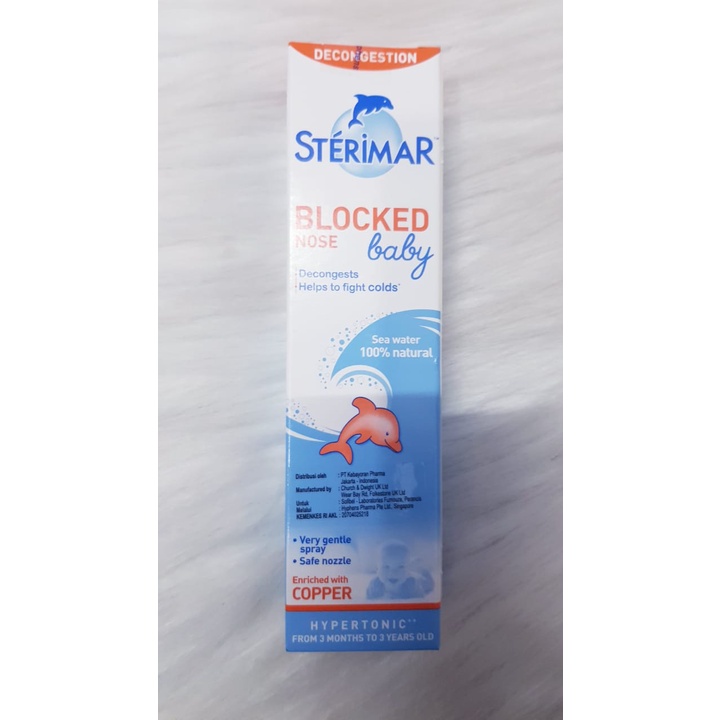 Jual STERIMAR BLOCKED NOSE BABY 50ML | Shopee Indonesia