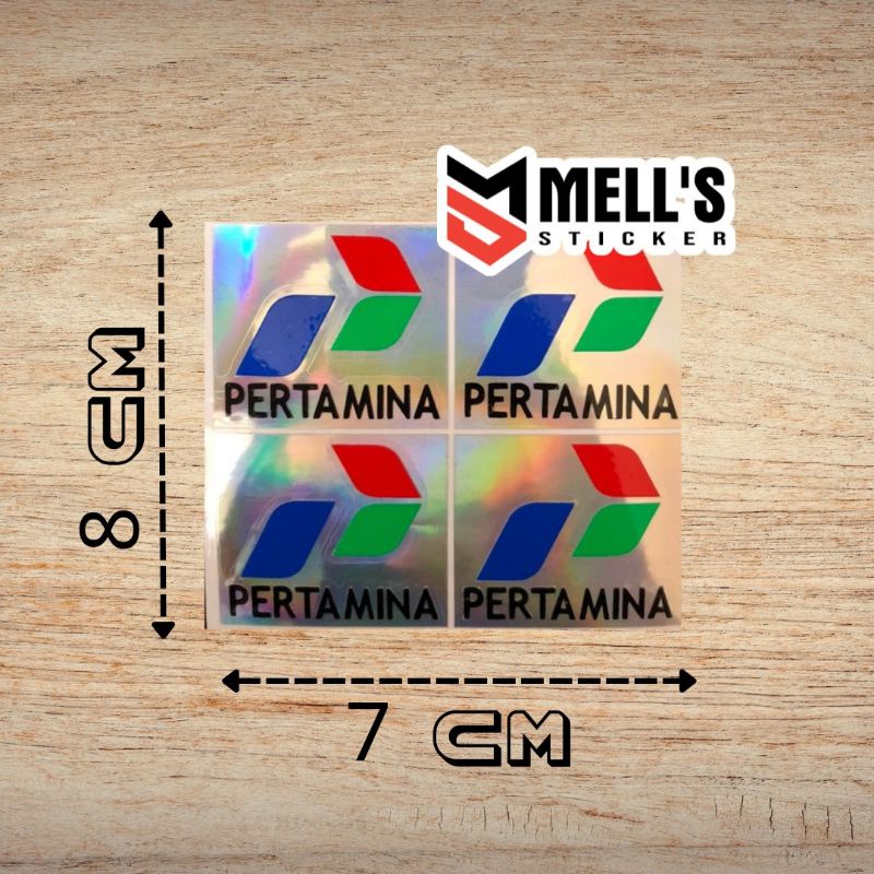 Jual stiker pertamina hologram cutting sticker motor pertamina isi 4 ...