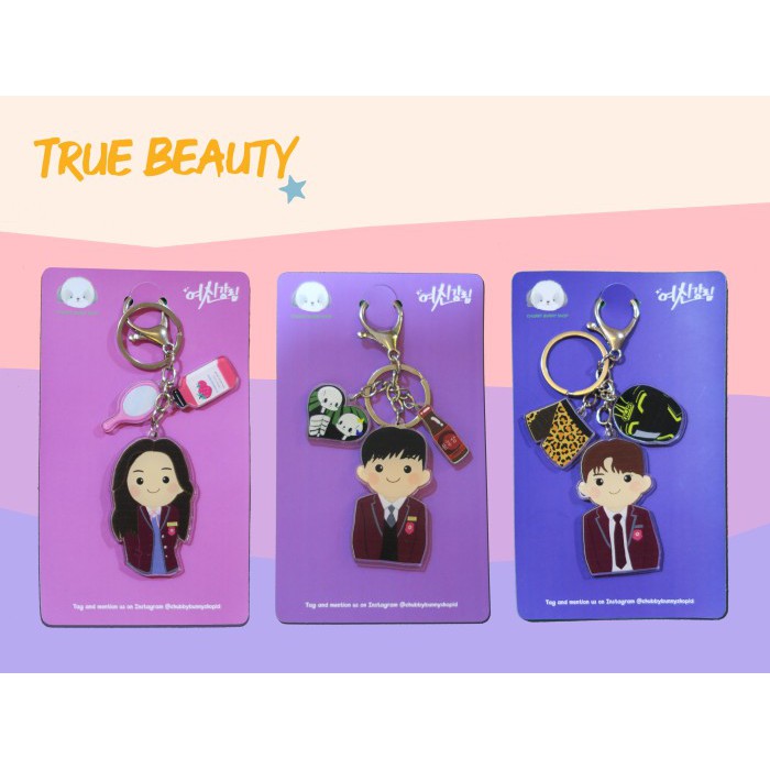 Jual Gantungan Kunci Akrilik True Beauty Acrylic Keychain All ...