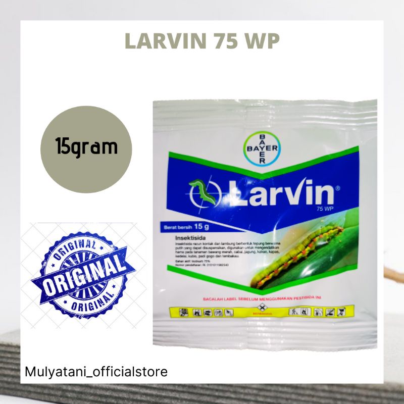 Jual Larvin 75WP 15 gram Original Obat Hama Ulat Tanaman | Shopee Indonesia