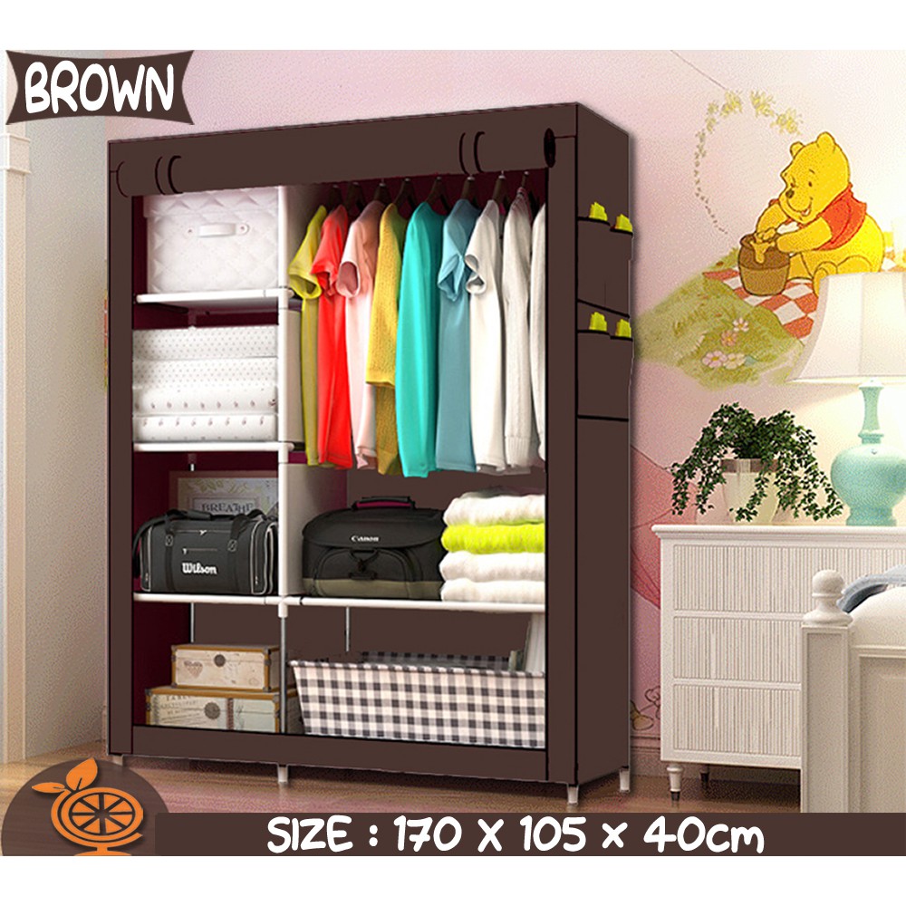 Jual lemari pakaian / lemari baju portable lemari serbaguna dengan kain ...