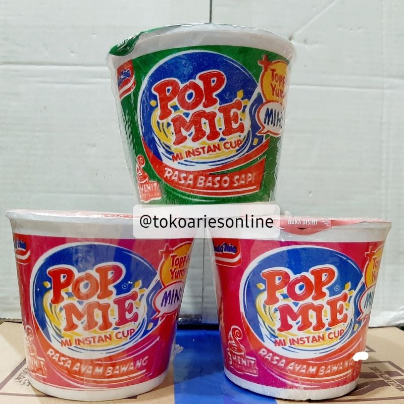 Jual Pop Mie MINI Ayam Bawang/ Baso Sapi | Shopee Indonesia