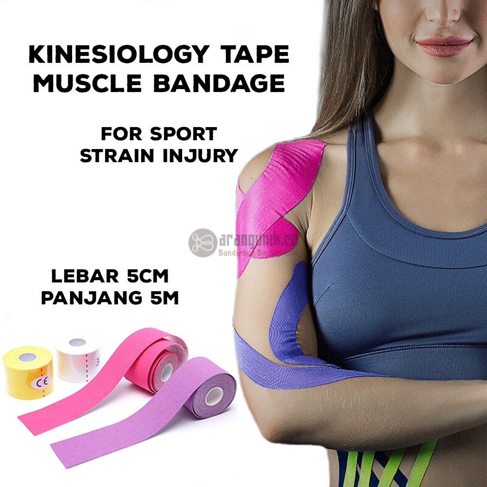 Jual Kinesiology Tape Plester Elastis untuk Otot saat berolahraga ...